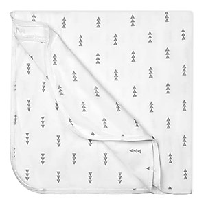 Baby Blankets – Soft Pure Cotton Blankets – 6 Pack of Breathable Swaddle Blankets – Unisex Baby Swaddle Blanket for Boys and Girls in Grey White Designs – Multi Use Blankey – 30 x 30 inches