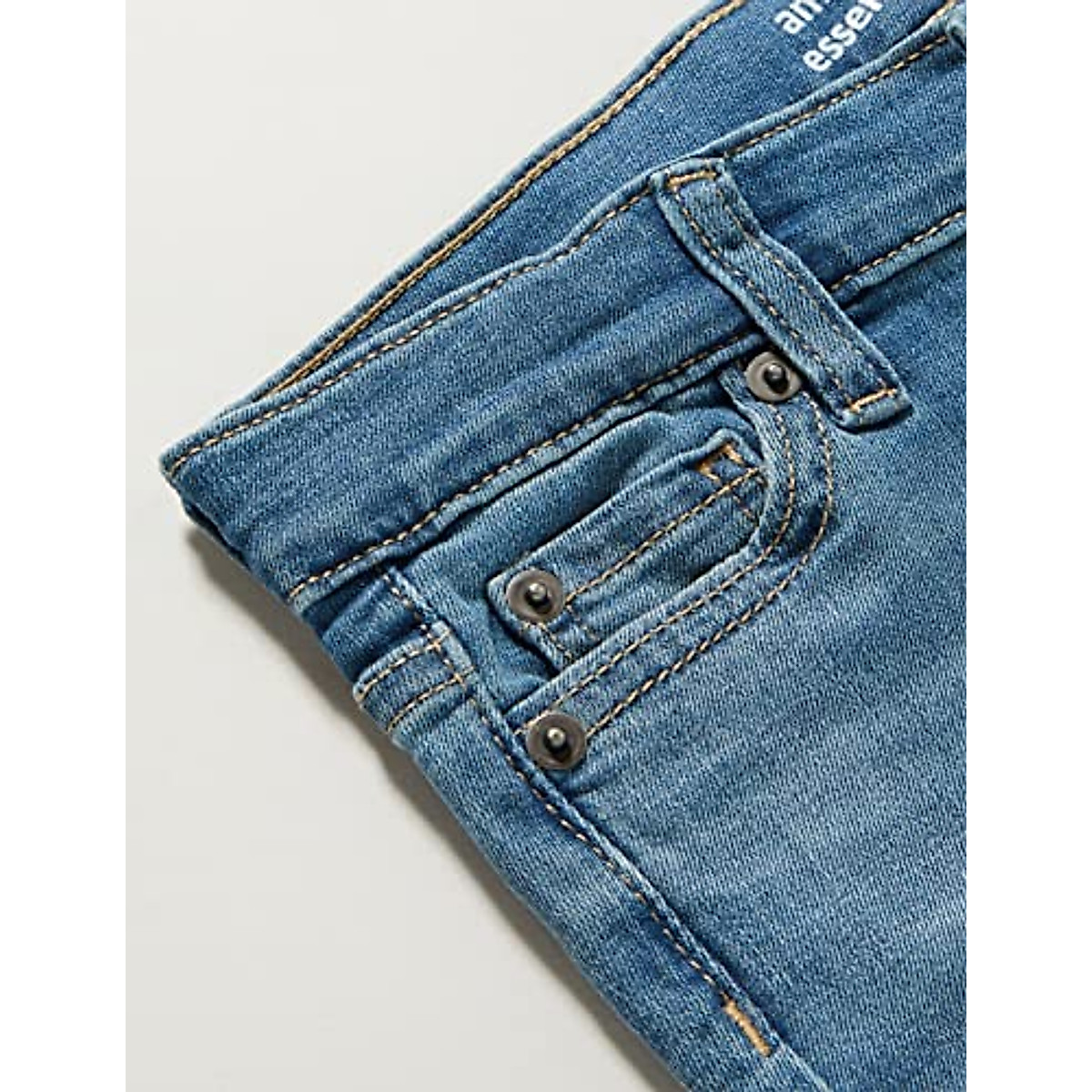 Amazon Essentials Girls' Skinny Fit Stretch Jeans, Washed Blue, 14