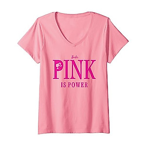 Barbie - Pink Is Power V-Neck T-Shirt