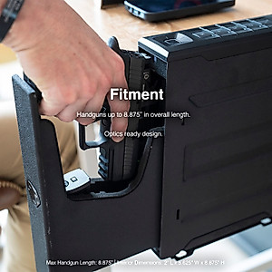 VAULTEK Slider Series Rugged Smart Handgun Safe Quick Auto-Open Sliding Door Pistol Safe with Rechargeable Li-ion Battery