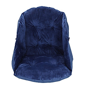 ITODAUS Waist Backrest Pad Seat Cushion Back Siamese Cushion Home Office Kitchen Car Chair Seat Cushion Pads Recliner Non-Slip Comfortable Warm Velvet Back Cushion for Adult Child