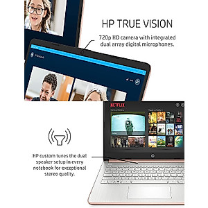 HP 2022 Pavilion 14-inch HD Touchscreen Laptop, AMD 3000 Series Processor, Long Battery Life, Webcam, HDMI, Windows 10 (14, 16GB RAM | 320GB Storage, Rose Gold) (Renewed)