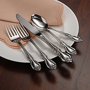 Oneida Louisiana 5-Piece Flatware Set, Service for 1,Silver