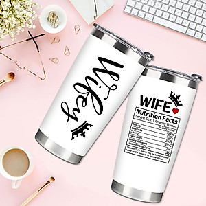 Gifts for Her Anniversary, Gifts for Her - Gifts for Wife, Wife Gifts from Husband - Anniversary, Birthday Gifts for Wife - Mothers Day Gifts for Wife - Wife Birthday Gifts Ideas - Wifey Tumbler 20 Oz