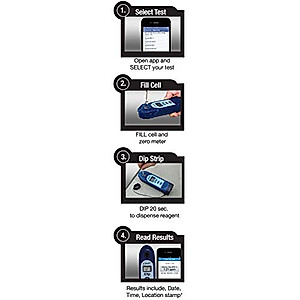 Industrial Test Systems Exact® iDip® Photometer 486101-SB-K Smart Brew Starter Kit with Meter, Blue