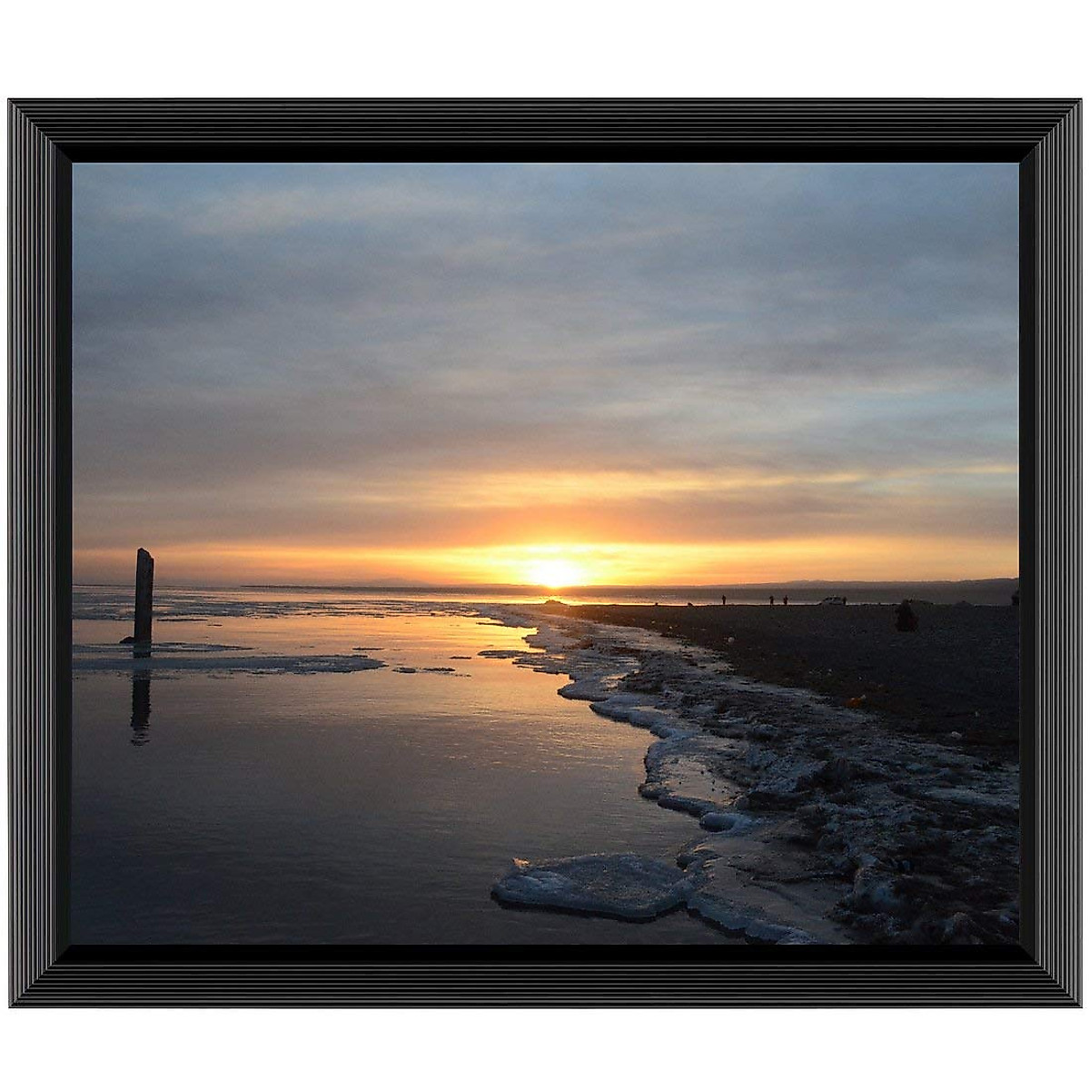 Uzifa 11x14 Picture Frame Photo Poster Frame Picture Frames 11x14- Safety high transparent PC sheet NON GLASS without Mat for Display Certificate as Wall Mount Frame V21114G – BLACK