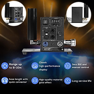 CO2 Cannon Professional Carbon Dioxide Gas Co2 Blaster Jet Machine DJ CO2 Jet Machine Stage Effect Machine for Nightclubs (LCD)