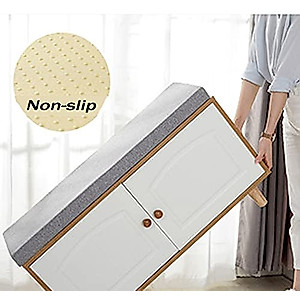 Hruile Elegant Solid Color Bench Cushion, Seat Cushion for Indoor/Outdoor Bench Patio Furniture Swing, Non-Slip Settee Sofa Couch Cushion Dining Chair Pads,31.5x15.7x2in,Yellow