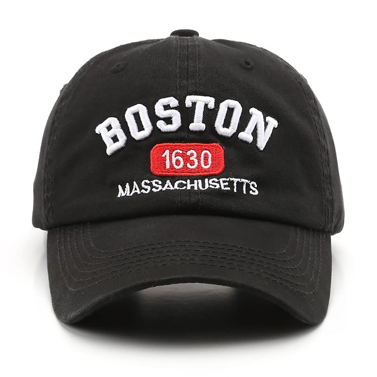 Boston Cap Unisex Baseball Cap Sun Hat Adjustable Trucker Cap (Beige)