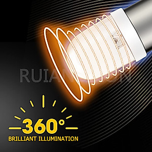 Ruiandsion 10pcs BA9S LED Bulb 120V AC/DC LED 9mm BA9s Base LED Replacement Bulb for Indicator Pilot Light,White