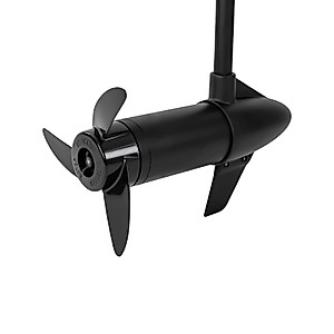 58LB Thrust Transom Mounted Saltwater Electric Trolling Motor, Outboard Boat Engine with Power Propeller for Heavy Duty Inflatable Fishing Boats