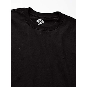 Dickies mens Short Sleeve Heavweight Crew Neck Big-tall Work Utility T Shirt, Black, 1X Tall US