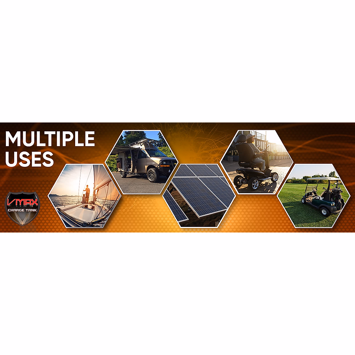 Qty2: VMAX SLR125 AGM Sealed Deep Cycle 12V 125Ah Batteries for Use with Pv Solar Panels, Wind Turbine and Inverters