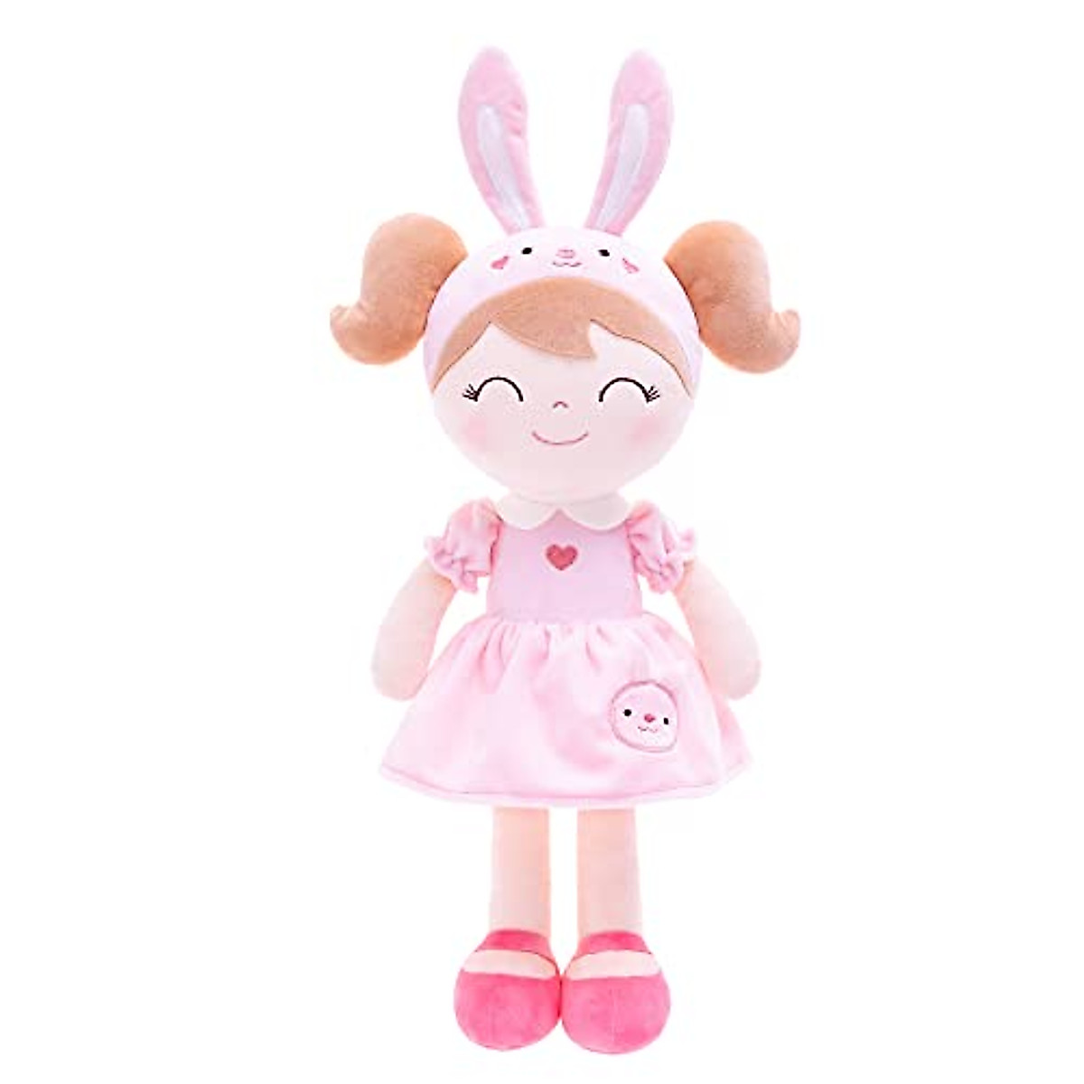 Gloveleya Baby Doll Girl Gifts Soft Plush Bunny Dolls 14" with Gift Box