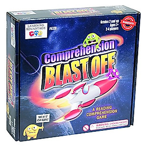 Learning Advantage 6320 Comprehension Blast Off Game, Grade: 2 to 4, 9" Height, 2.5" Width, 8.5" Length