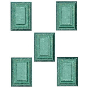 Sizzix Framelits Die Set 25PK-Stacked Tiles Rectangles by Tim Holtz, 665433, Multicolor