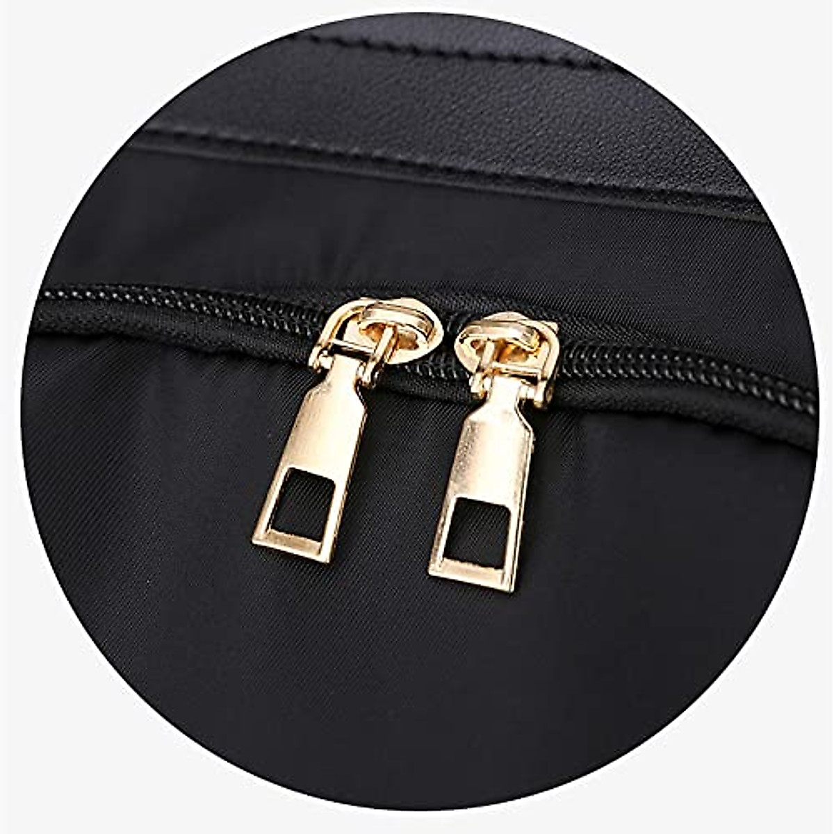 jasboo Women Anti-theft Hidden Zipper Backpack Purse, Fashion Waterproof Quilt Rucksack, Travel Covertible Shoulder Bag (Black)