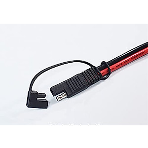 Meiyangjx 60cm10 AWG SAE Connector, Solar Weatherproof SAE Socket Sidewall Port, SAE to SAE 2 Pin Quick Disconnect Panel Extension Cable (with SAE Plug)