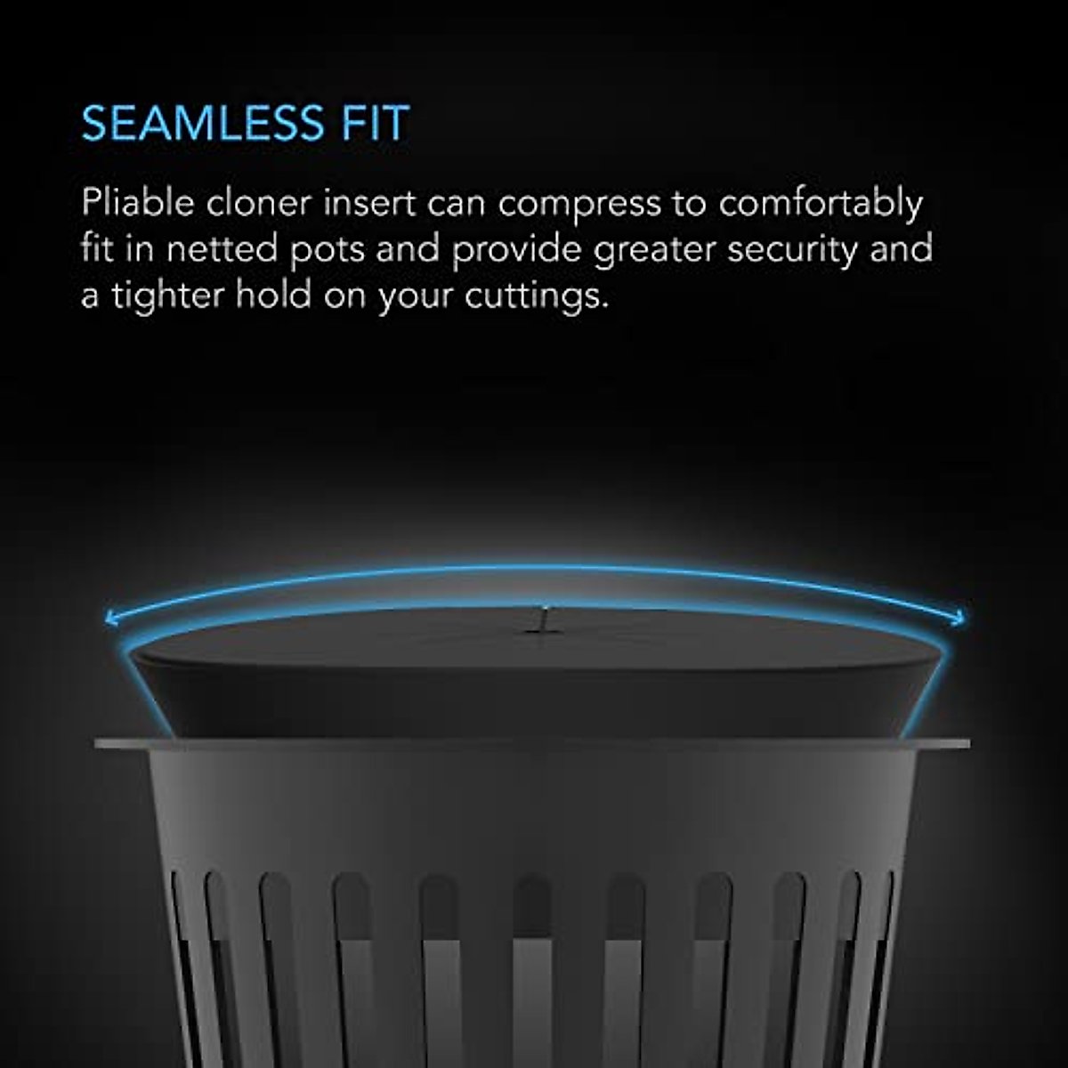 AC Infinity Clone Collar 3-Inch, Cloner Inserts with 8-Spoke Design, 50-Pack for Use with Net Cups in Hydroponics Growing Systems, Aeroponics, Cloning Machines, and Home Gardening