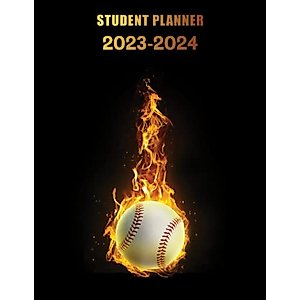 Student Planner 2023-2024: for Middle and High School Students.Large size 8,5"x11".Baseball Cover