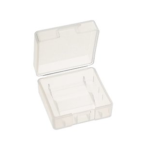 Heyiarbeit Battery Storage Case Holder Box for 2 18350 Batteries, Clear Color (5 Pack)