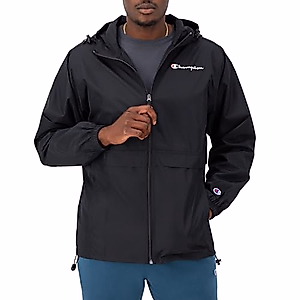 Champion mens Stadium Full Zip Jacket, Left Chest Script Jacket, Black-549369, XX-Large US