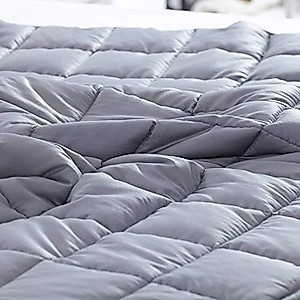 Waowoo Weighted Blanket 15 pounds with Queen Size Cover Set Bundle