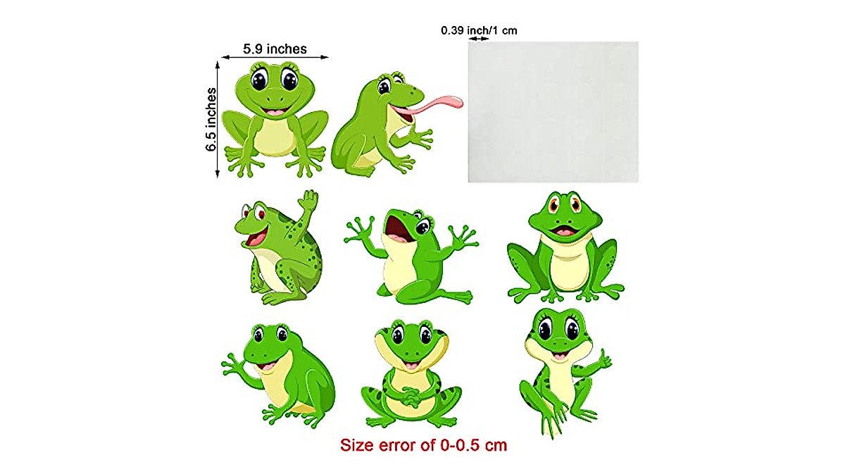 Funky Frogs Cut-Outs - 48 Pieces for Classroom & Parties