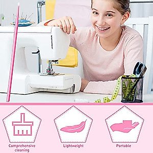 200 Pieces Sewing Machine Cleaning Brushes Disposable Clean Swabs Pointed Tips Cleaning Swabs Sewing Tool Multi Purpose Cleaning Swab Sticks for Paint Sewing Machine