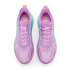 O-Resilio Max Cushioning Running Shoes for Men & Women Wide Cushioned Lightweight Athletic Supportive Road Running Shoes with Arch Support Light Purple Size US Men 12