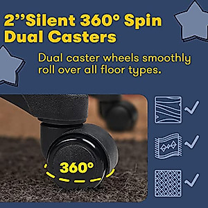 OFIKA Home Office Chair,400LBS Ergonomic Desk Chair, Adjustable Task Chair for Lumbar Back Support, Computer Chair with Rolling Swivel and Armrest, Modern Executive High Back Leather Chairs (Grey)