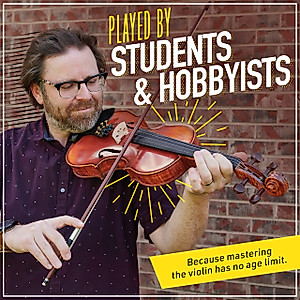 Mendini by Cecilio Violin 4/4 Full Set for Beginners - Fiddle MV 300 Satin Antique Finish