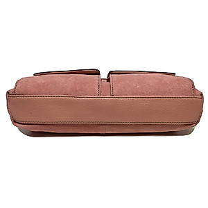 Tignanello Voyager Convertible Leather/Suede Cross Body W/RFID Protection, Coral/Coral