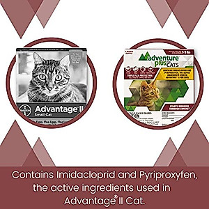Adventure Plus Flea Prevention for Cats - Topical Flea Treatment for Cats (5-9 lbs) (Pack of 8)