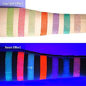 Lrisy Extra Fine Neon Punk Metallic Glitter Powder with Shaker Lid 140g/4.5oz, Bulk Glitter for Festivals,Art Nails,Body,Hair,Slime,Tumblesrs,Epoxy Resin and Craft. (Punk Cream Orange)