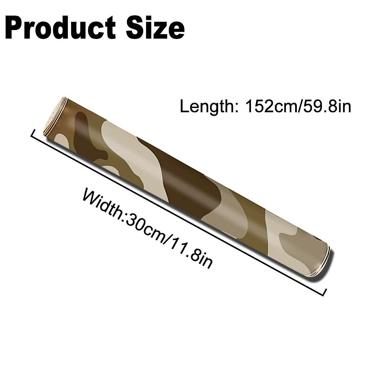 Camo Vinyl Wrap for Car, Vinyl Wrap for Cars Exterior Accessories -DIY Camouflage Wrap Vinyl Roll for Car Wraps Truck,Vehicle,Motorcycle,Computer,Desk (5ft×1ft)(Desert Camo)