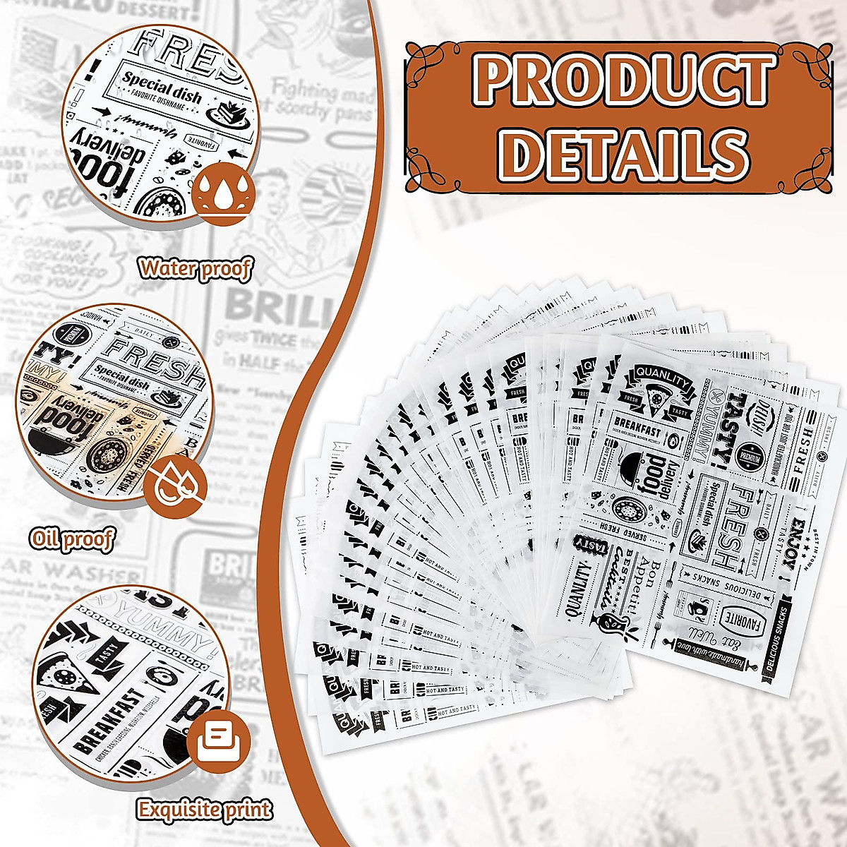 Newsprint Wax Paper Sheets Deli Wax Paper Grease Proof Deli Wrap paper Waterproof Food Wrapping Paper Sheets Food Trays Food Basket Liners for Home Kitchen Baking Hamburger Sandwich (150 Pieces)