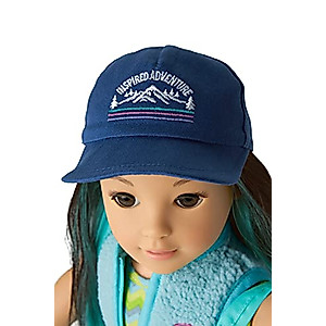 American Girl Corinne Tan Girl of The Year 2022 18-inch Doll Camping Accessories with Backpack and Canteen, for Ages 8+