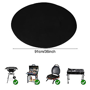 Fire Pit Mats for Under Fire Pit,Grill Mats for Outdoor Grill Deck Patio Protector,Flame Retardant & Heat Insulation BBQ Mat for Under BBQ,Fireproof Mat for Fire Pit(Size:36 * 36)