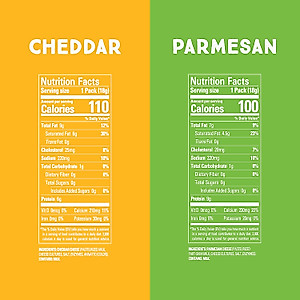 Whisps Cheese Crisps Parmesan & Cheddar Cheese | Protein Chips | Healthy Snacks | Protein Snacks, Gluten Free, High Protein, Low Carb Keto Food (0.63Oz, 12 Pack)