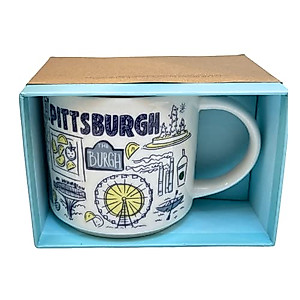 Starbucks Been There Series Pittsburgh Ceramic Mug, 14 Oz