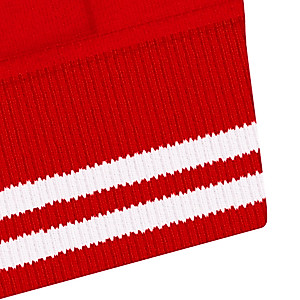 Creative Knitwear College Baby NCAA Officially Licensed Letterman Varsity Jacket - Kansas Logo - Red - 6-9 Months