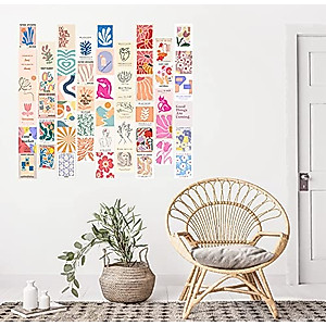 MUCHIC Danish Pastel Room Decor Aesthetic, 50pcs Danish Pastel Wall Collage Aesthetic Pictures - Danish Pastel Posters, Matisse Wall Art Bedroom Decor for Women