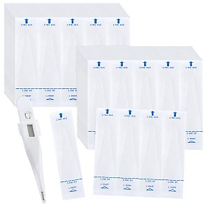 200pcs Disposable Probe Covers for Digital Thermometers Universal Thermometers Sleeves for Accurate Sanitary Oral Ear Underarm Recta Thermometer Reading