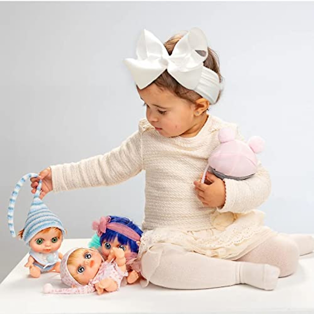 DED 20 Pieces Soft Elastic Nylon Headbands Hair Bows Headbands Hairbands for Baby Girl Toddlers Infants Newborns