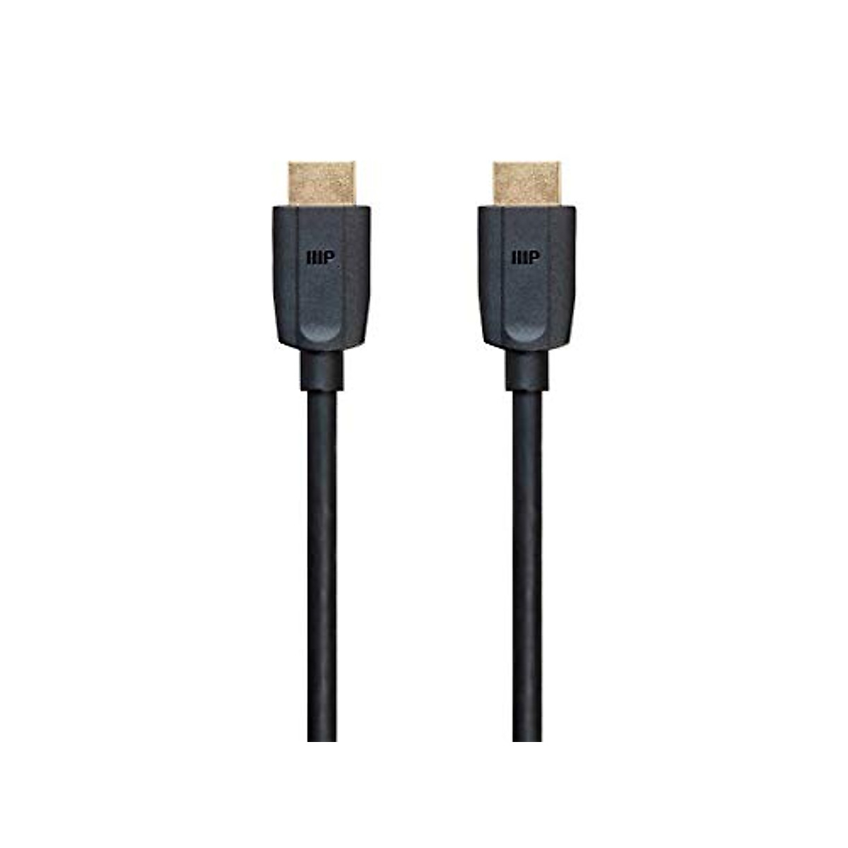 Monoprice 8K Ultra High Speed HDMI Cable - HDMI 2.1, 8K@60Hz, 4K@120Hz, 48Gbps, HDR, VRR, 15ft, Black