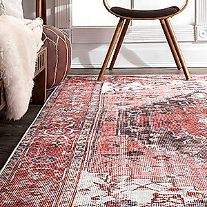 nuLOOM Ada Transitional Area Rug, 5' x 8', Pink Multi