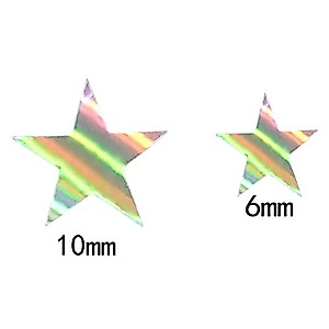 Silver Twinkle Stars Table Confetti - Sparkle Foil Metallic Sequins Confetti Wedding Under The Sea Baby Shower Birthday Party Sprinkles Confetti Decorations, 60g