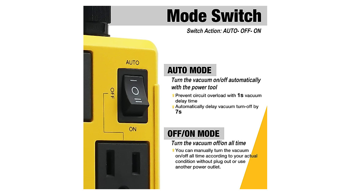 senctrl Automatic Vacuum Switch for Tools & Cleaners