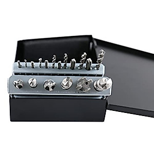 Accusize Industrial Tools 18 Pc Hss Tap and Drill Set, Metric, 0001-0052